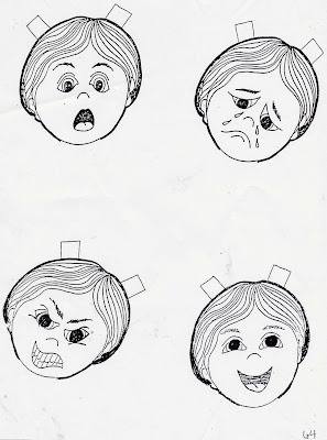LickinAndGroominvisualaids: boy paper doll with emotion faces