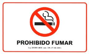 PROHIBIDO FUMAR - Vigilantes de Seguridad.com