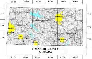 My Map Catalog: PLSS Map of Franklin County, Alabama