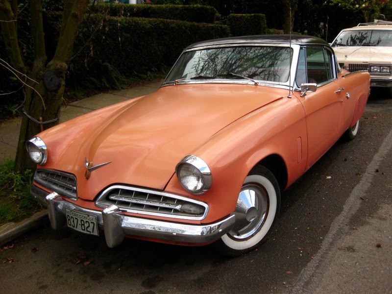 OLD PARKED CARS.: 1954 Studebaker Commander.
