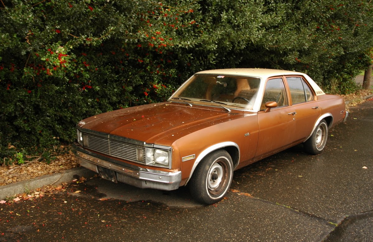 OLD PARKED CARS.: 1979 Chevrolet Nova Sedan.