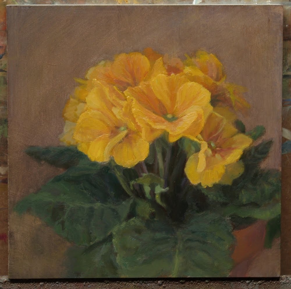 Daily Painting Practice: Daily Painting Practice - Yellow Flowers