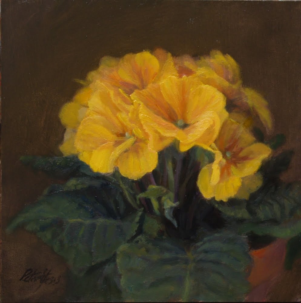 Daily Painting Practice: Daily Painting Practice - Yellow Flowers