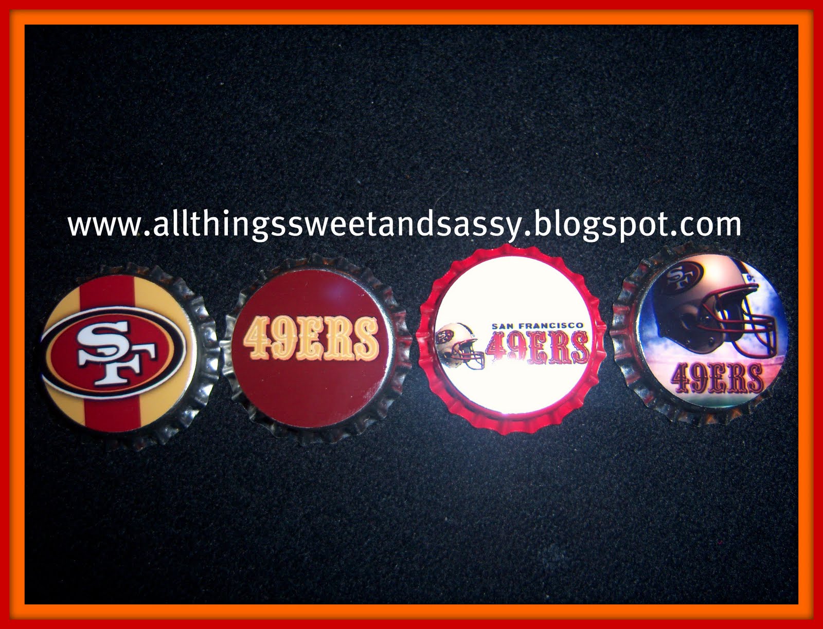 All Things Sweet and Sassy: Sports team bottle caps