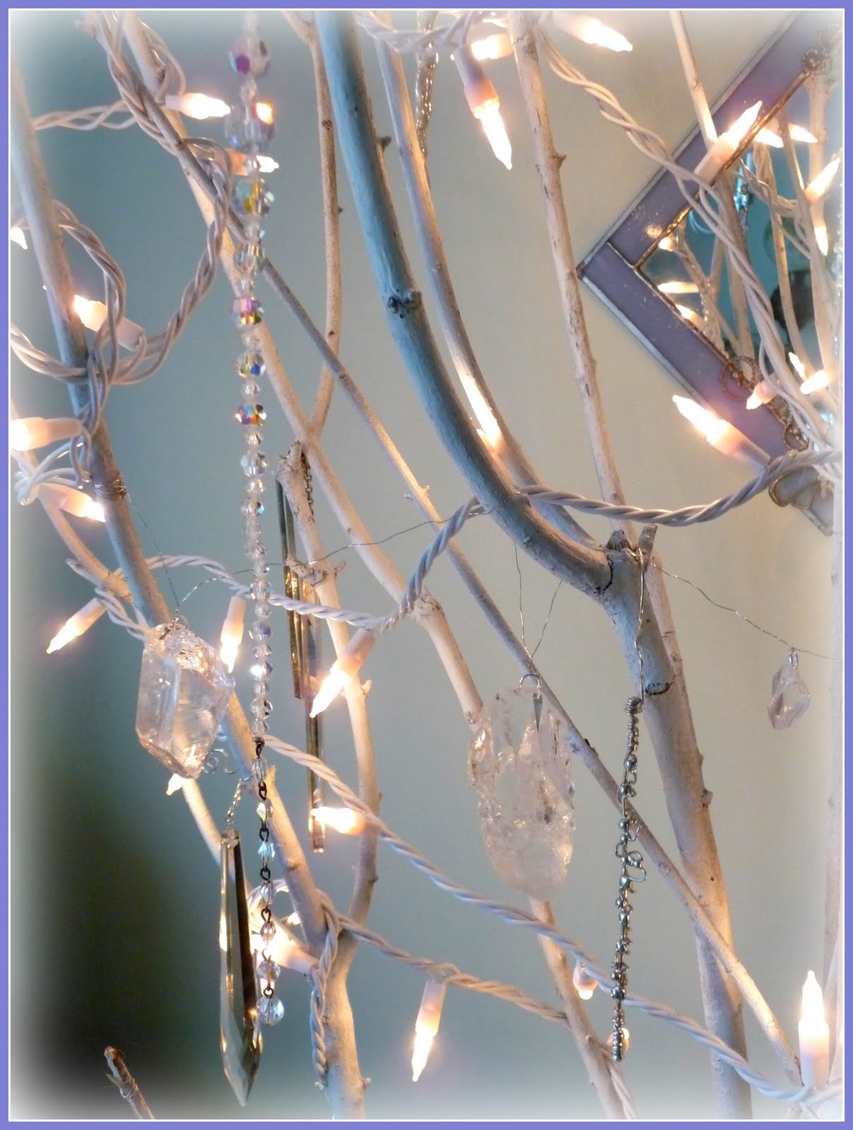 Curly Bird Express: Icicles on My (Inside the) House Tree