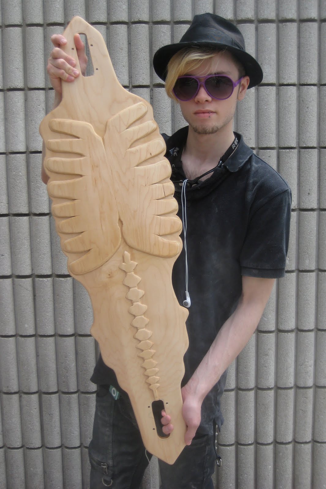 OASIS SKATEBOARD FACTORY: Skeleton (Custom Longboard)