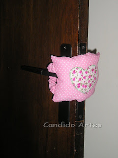Artesanato Candido Artes: Pára-porta Em Pachtwork Não Deixa A Porta Bater