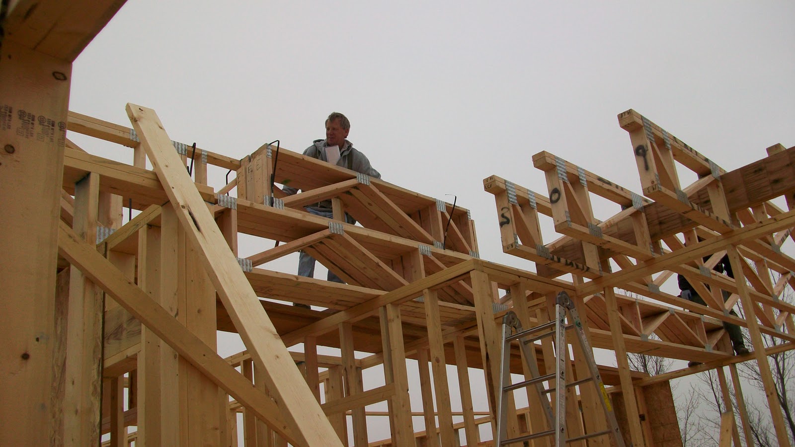 Swenson Home Build: 2nd Floor Trusses