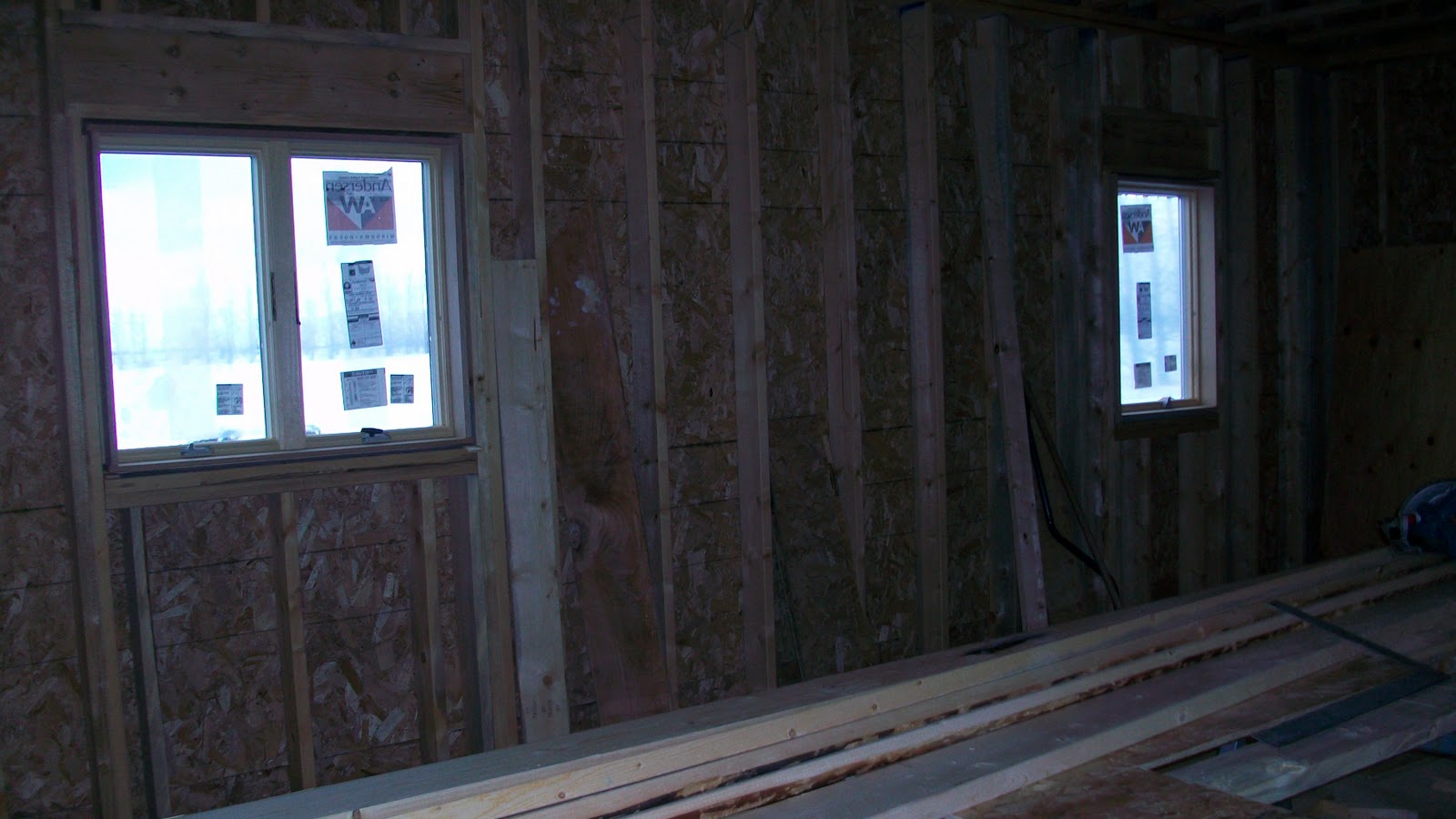 Swenson Home Build: Bump Out Constructed, 2 more windows in