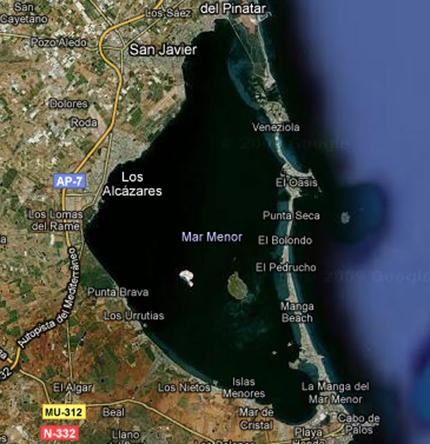 Mar Menor. Enclave natural de la Comunidad de Murcia. La laguna salada ...