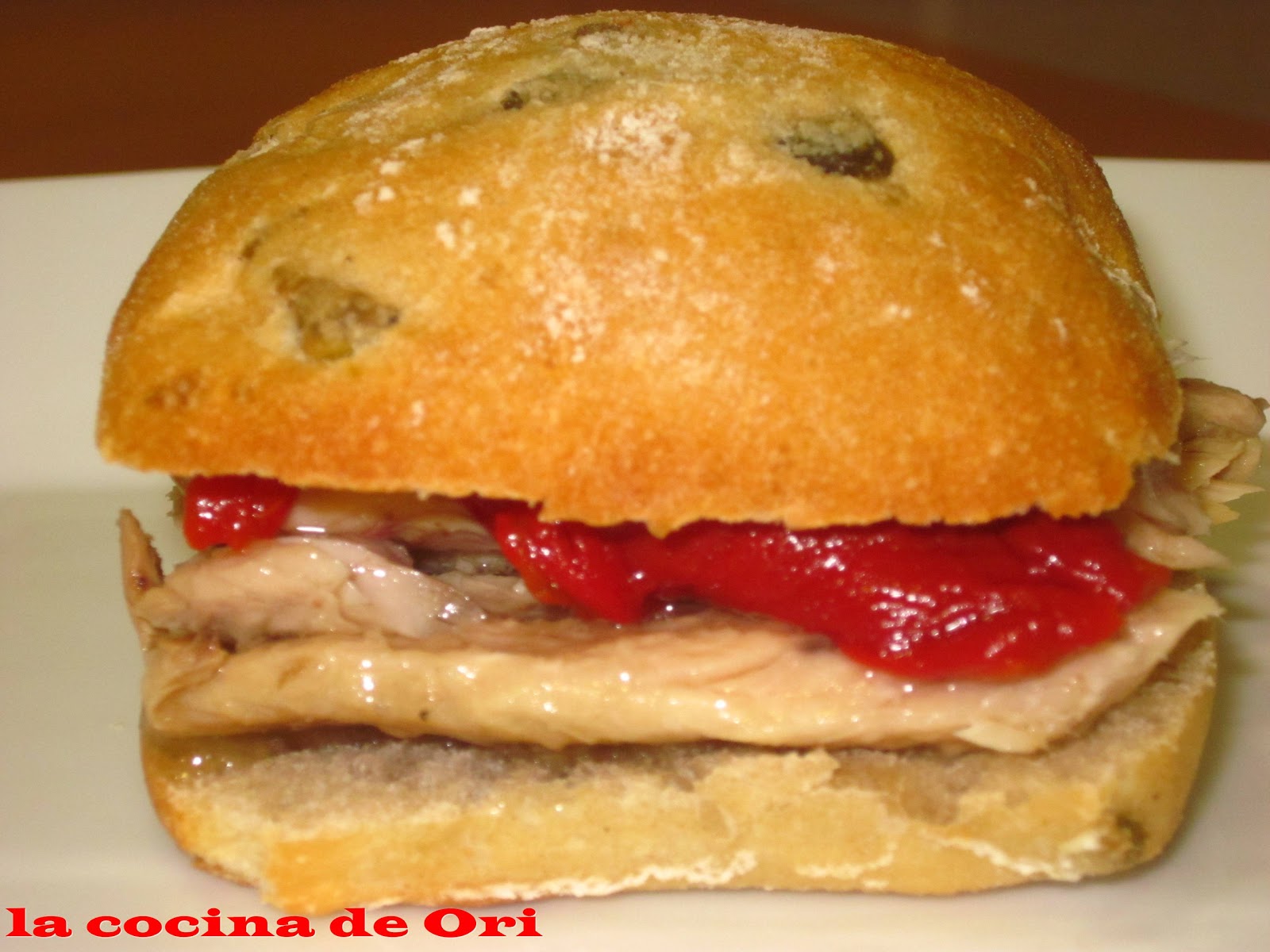 LA COCINA DE ORI: BOCATA DE CABALLA CON PIMIENTOS (bocata de la esperanza)