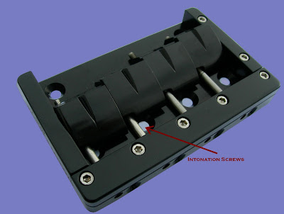 FOUNDATION™ Bass Bridge by KSM Guitars: Intonation