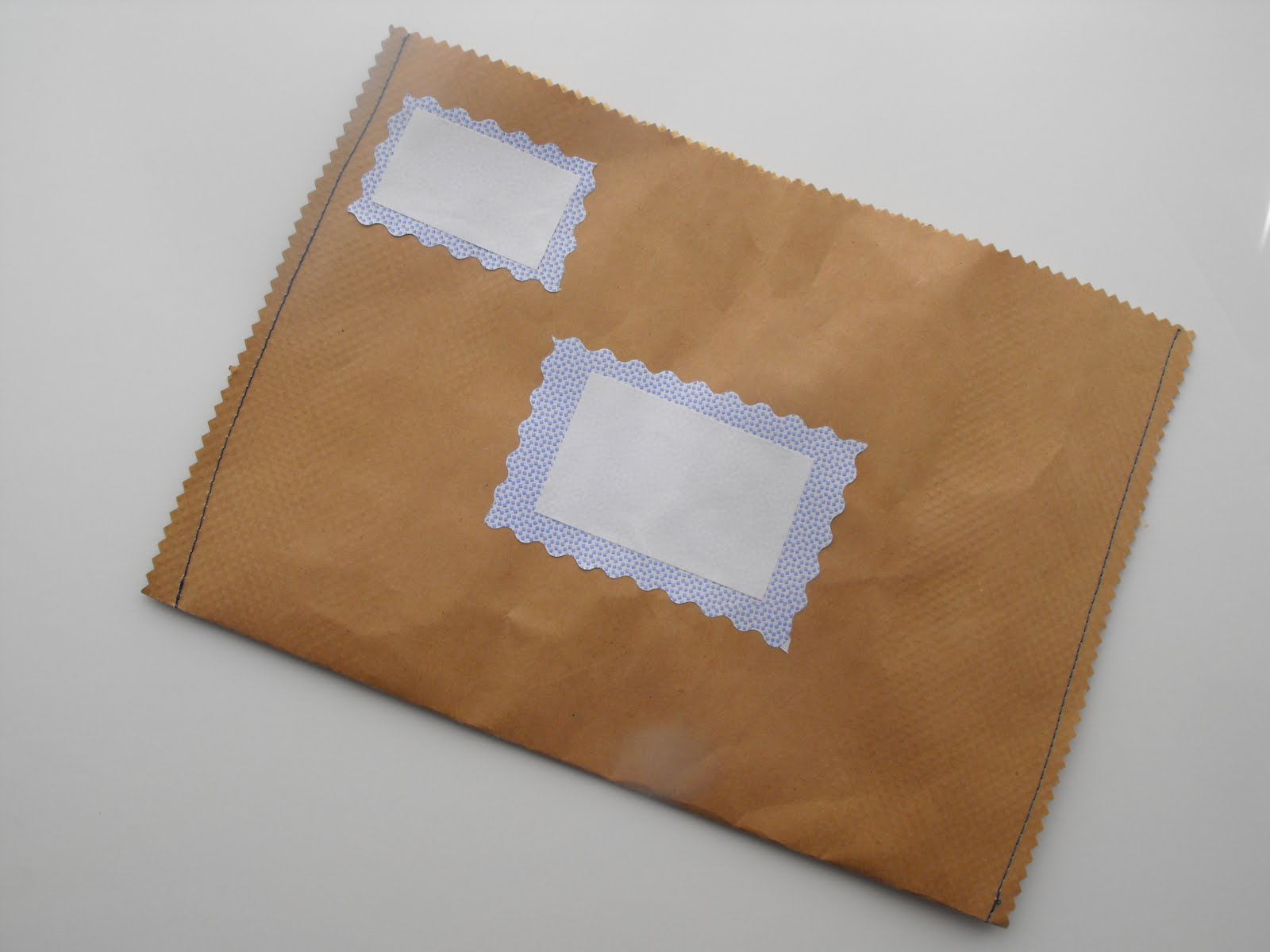 Snickerdoodle: recycled mailer tutorial