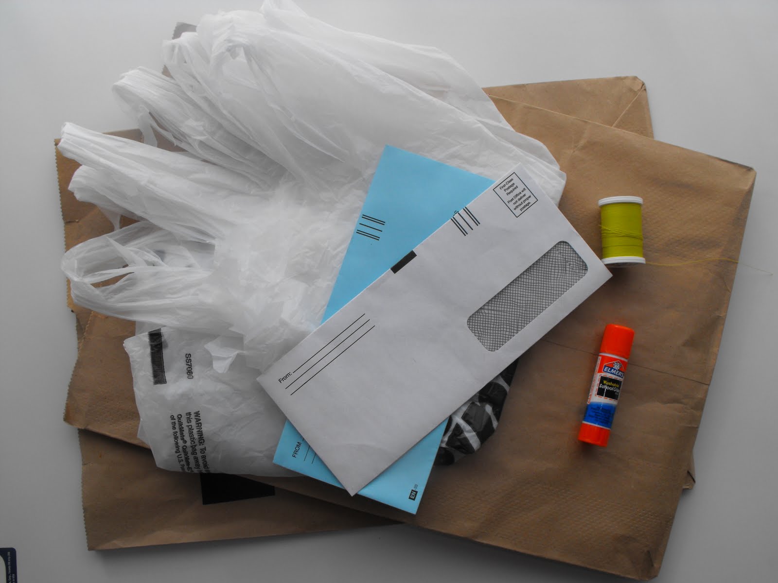 Snickerdoodle: recycled mailer tutorial