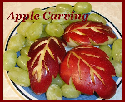 Stumbling around the Kitchen: Apple Carving