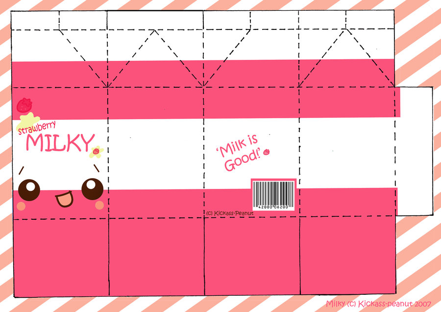 La Casita de Caro: Milk Cartoon Papercraft