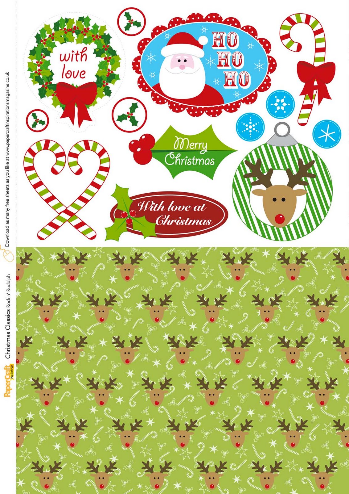 Created By Tatiana: FREE Holiday Papers with Santa Claus!
