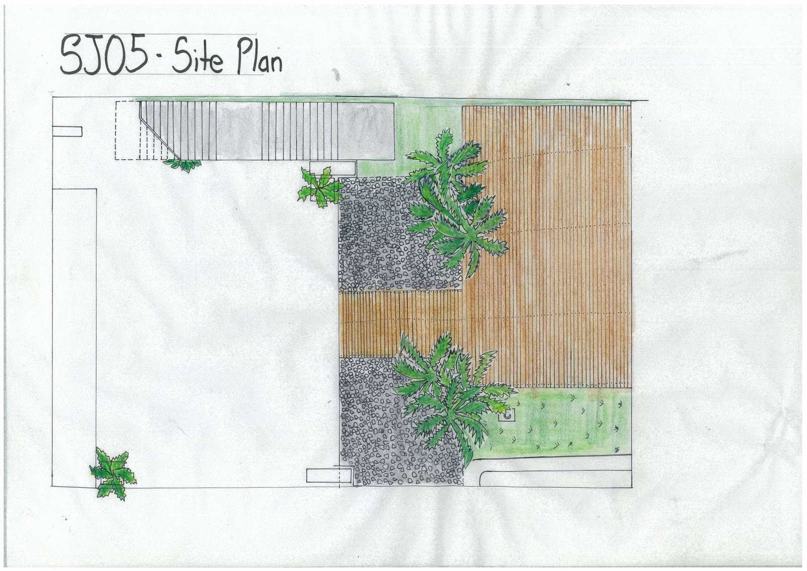 ARCHITECTURE : SJ05-Site plan & Thumbnails+texture interest