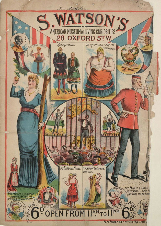 Sam's Blog: Victorian Freak Show Posters