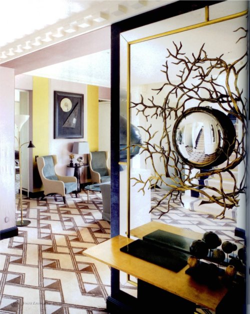 Hirondelle Rustique: DIY: Gold Branch Mirror Tutorial