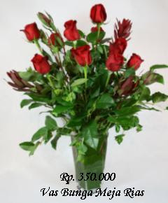 rangkaian bunga segar