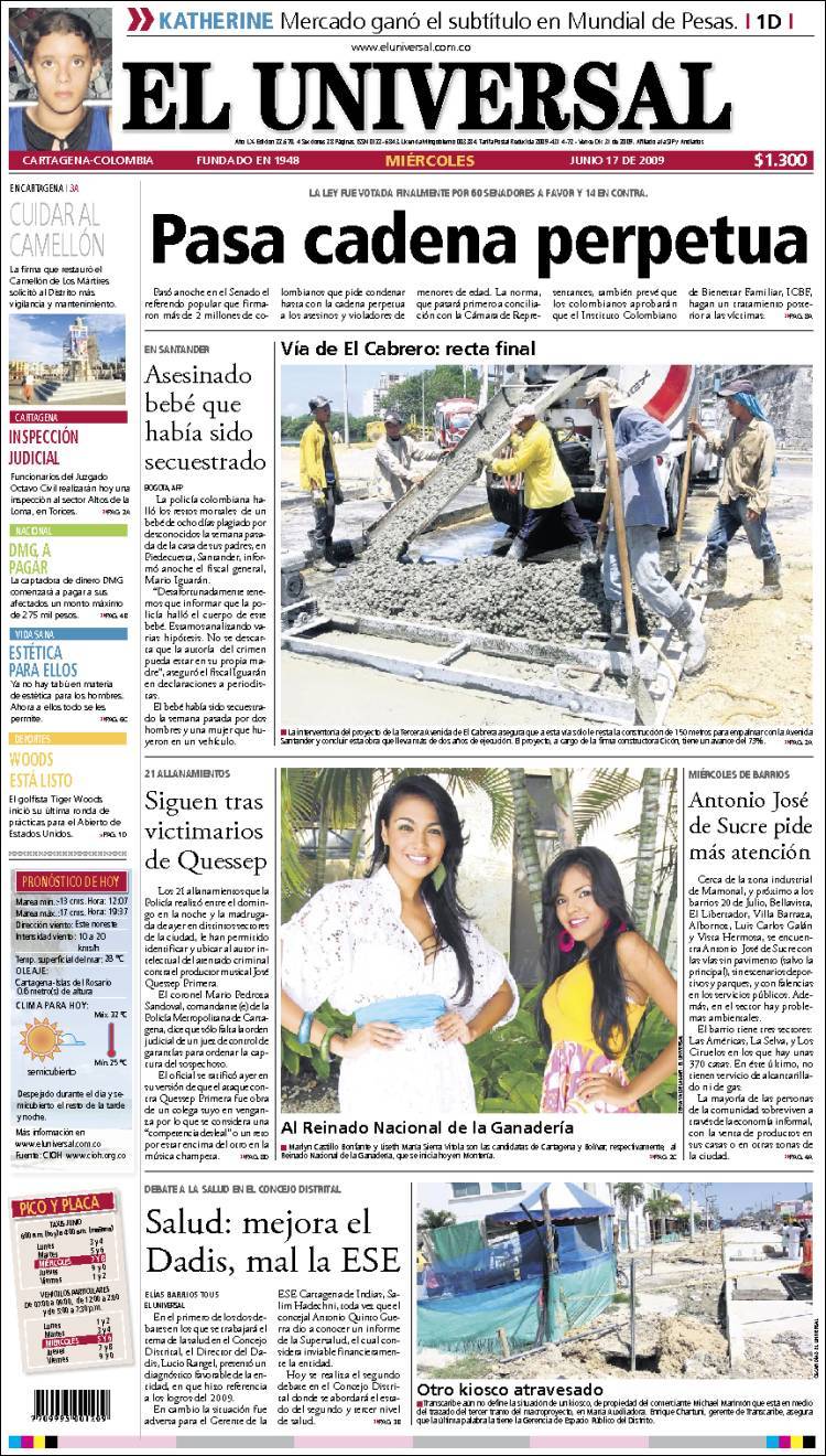 Prensa Escrita: Periodicos Colombianos