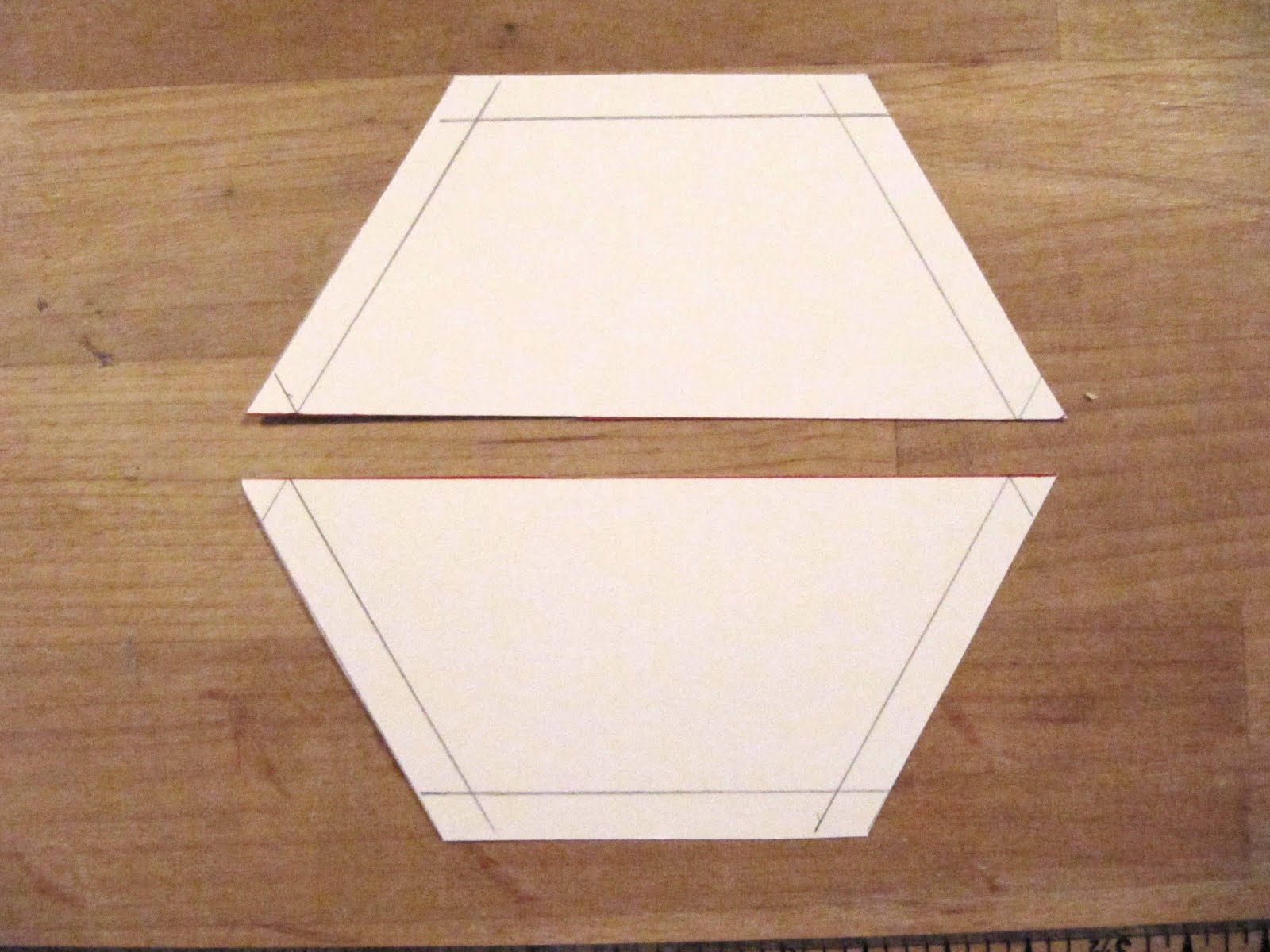 Sew Many Ways...: Machine Sewing Hexagons...Half Hexies That Is