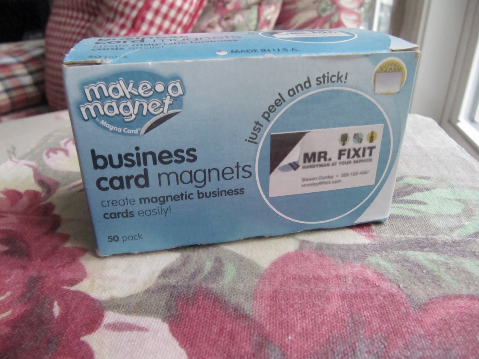 Sew Many Ways...: Tool Time Tuesday...Magnetic Business Card Ideas
