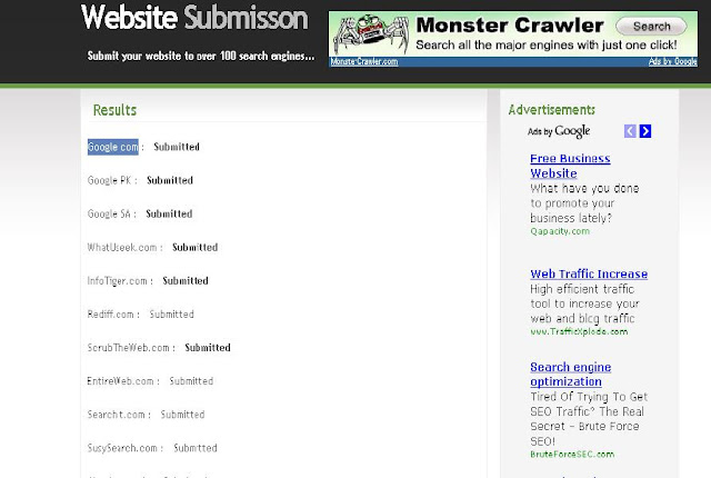 P.R Praveen: Submit website all Search Engine for free, Free website ...