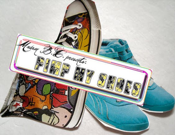 Madam B.C.: Pimp My Shoes-viikko: Play with paint.