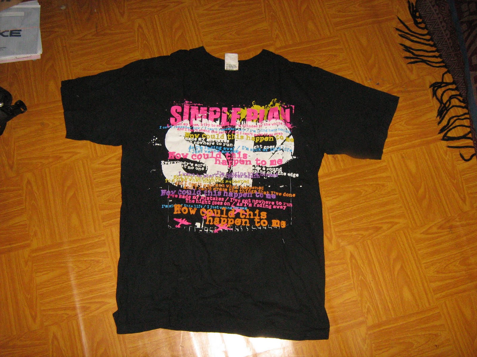 zeppelinbundle: simple plan band tshirt