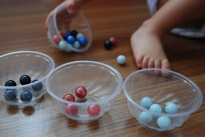 Homeschool @ SG: Sorting Marbles