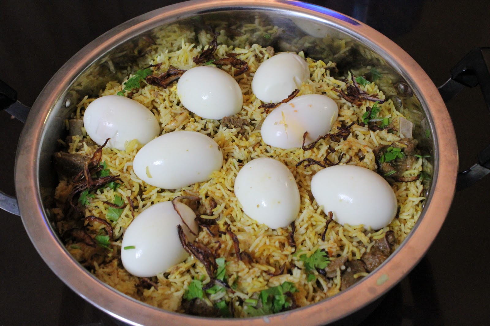 Try me from Recipe Basket.......: Mutton Pakki Biriyani