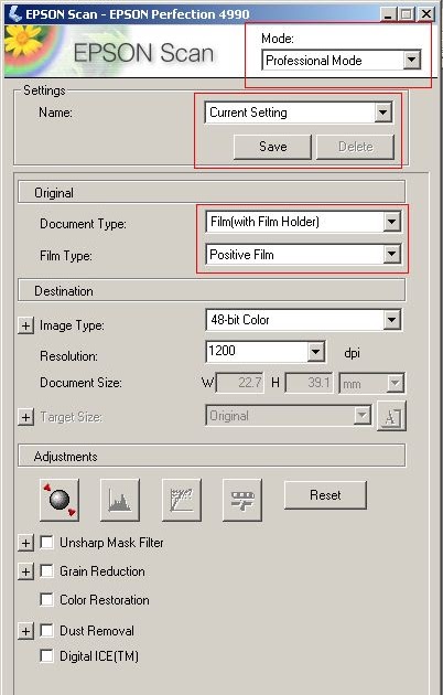 in my view ...: bulk scanning with Epson flatbed