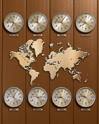 Clocks Showing Time Differences