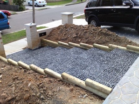 property2grow.com: Concrete Pebble Stairs
