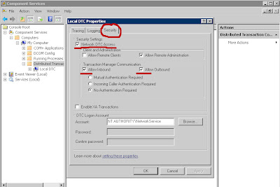 SQL411: Enable Network Access for MSDTC