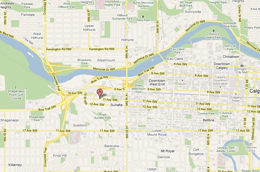 SunAlta Calgary: Map - Calgary Alberta SunAlta