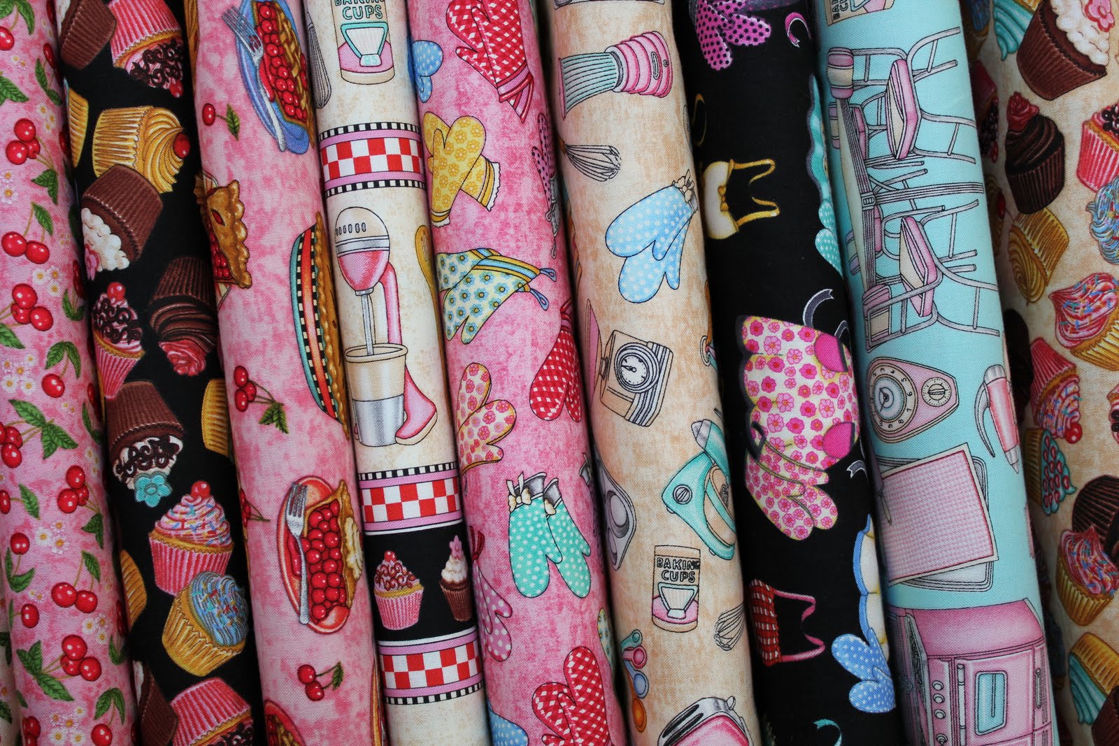 .: New What's Cooking fabrics