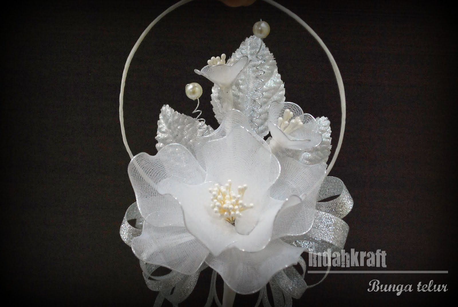 Gubahan Hantaran Indahkraft: Bunga Telur / bunga pahar