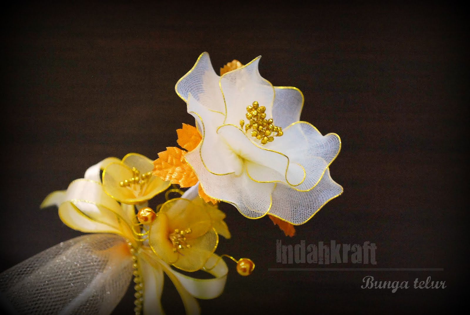 Gubahan Hantaran Indahkraft: Bunga Telur / bunga pahar