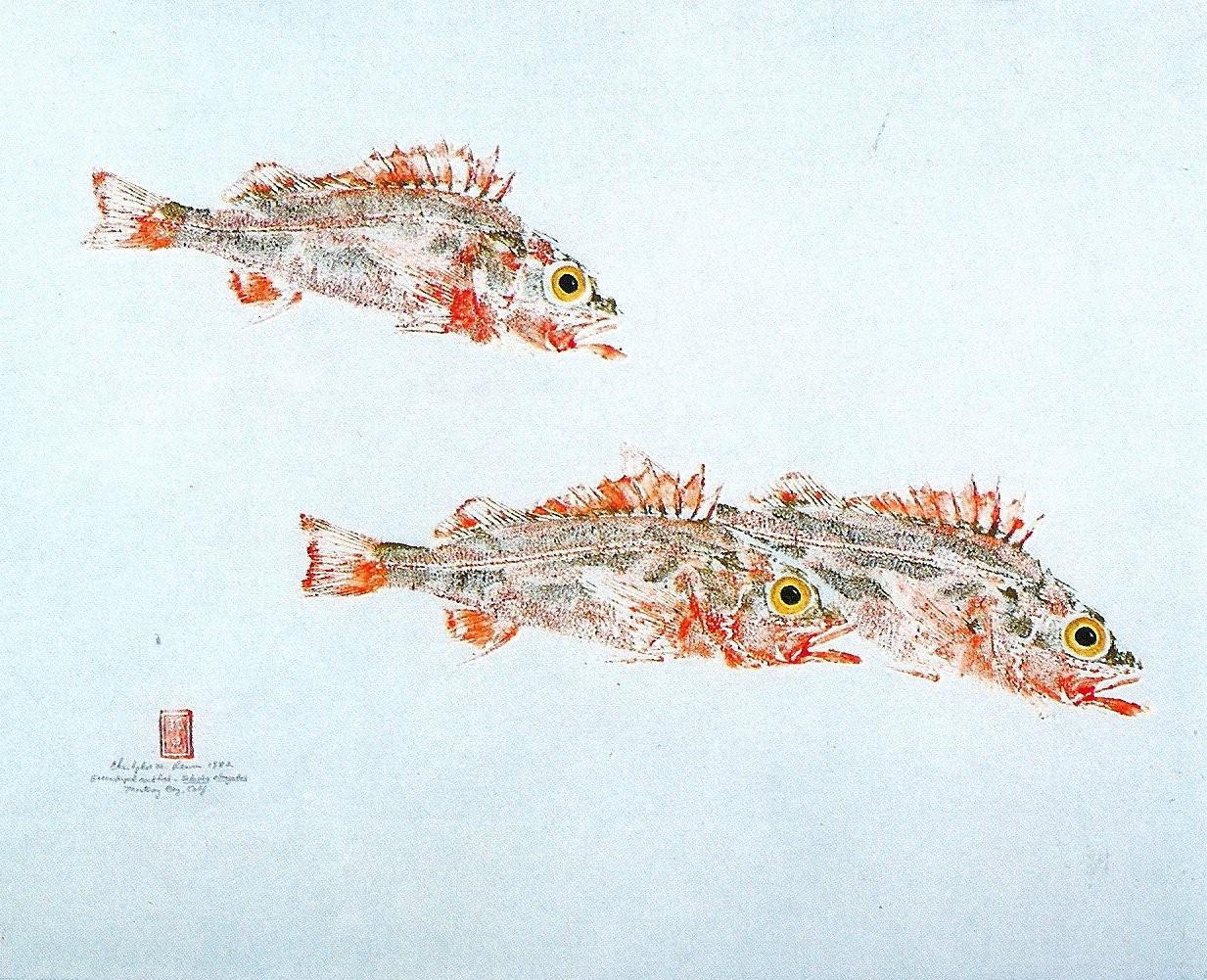 The Linosaurus: Gyotaku