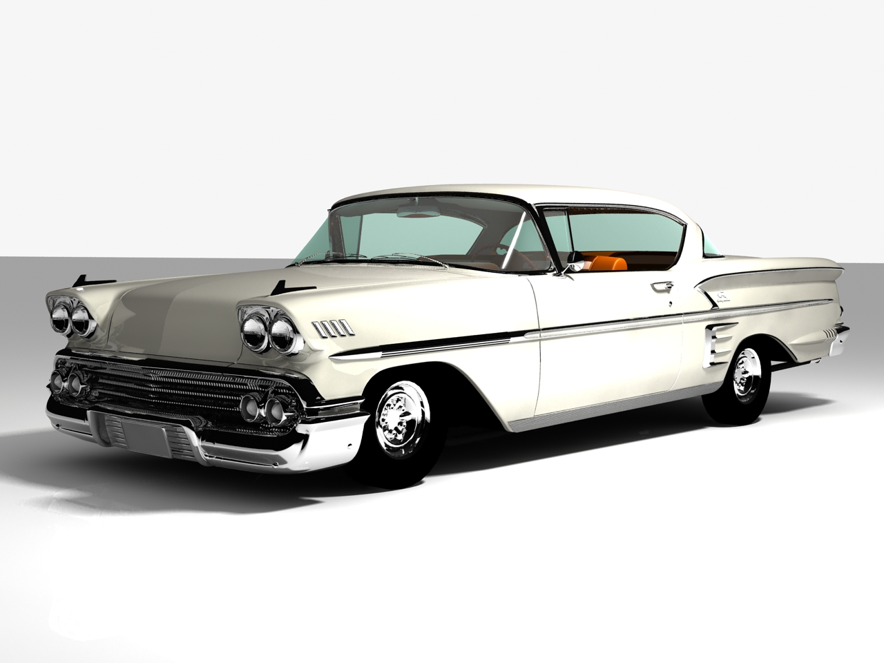 Bruxel's 3D: '58 Chevrolet Impala Sport Coupe - Steve Bolander ...