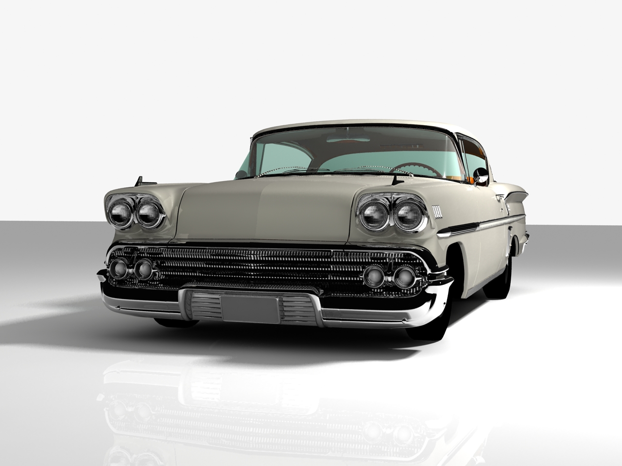 Bruxel's 3D: '58 Chevrolet Impala Sport Coupe - Steve Bolander ...