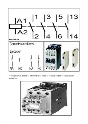 Electricidad decimo grado: EL CONTACTOR ELECTROMAGNETICO