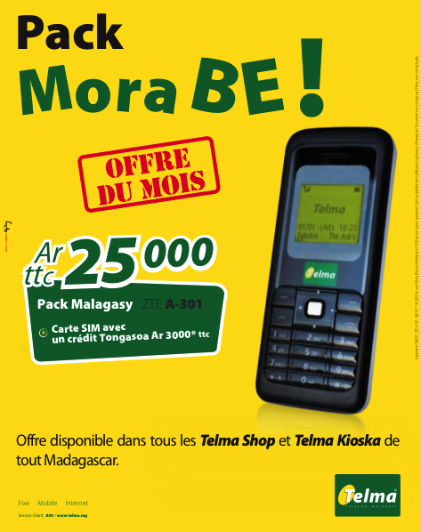 Telma Madagascar: Promo du mois Telma Mobile!