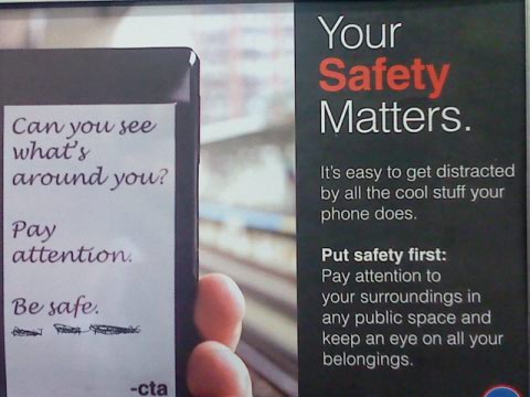 Red Line: White Face: PSA: Public **Safety** Announcement