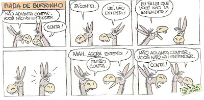 Criatividade e bom humor.: Piada do burro