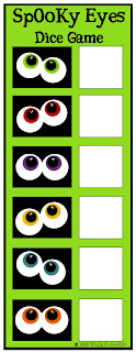 Prepared NOT Scared!: SpOoKy Eyes Dice Game!