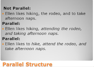 English 111: Communications: Lecture 8: Parallel Structure, Active ...